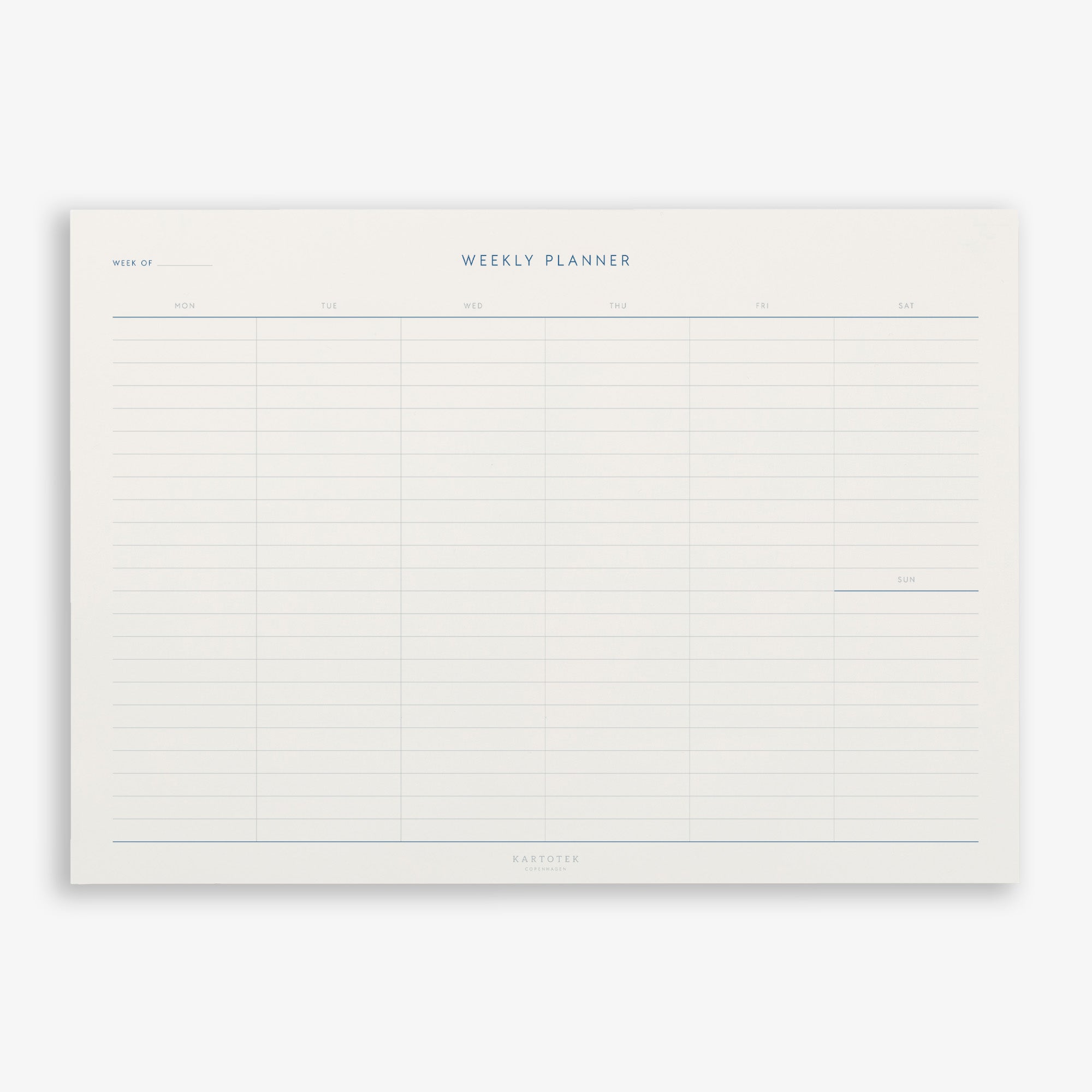 Dagatal WEEKLY PLANNER A4 - Epal