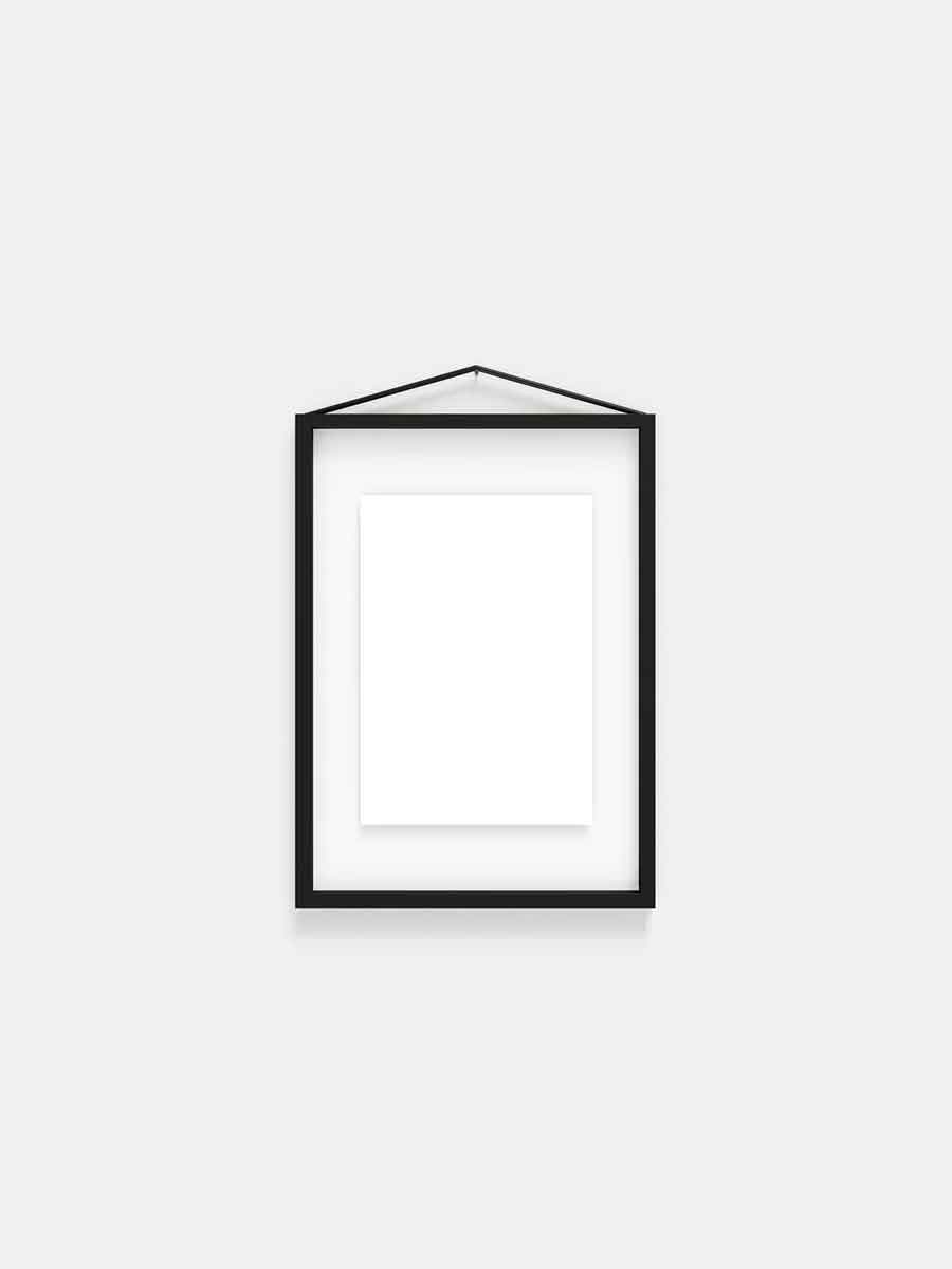 Rammi A4 alu. svartur - Epal