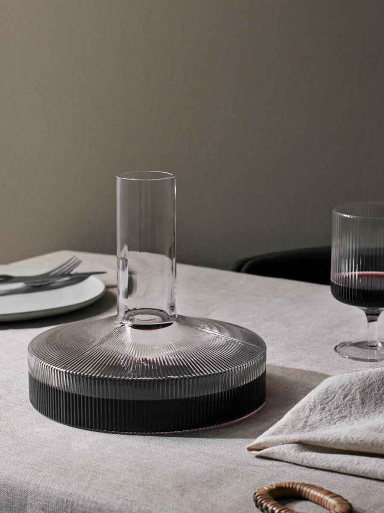 Karafla WINE RIPPLE 1,1L Clear - Epal